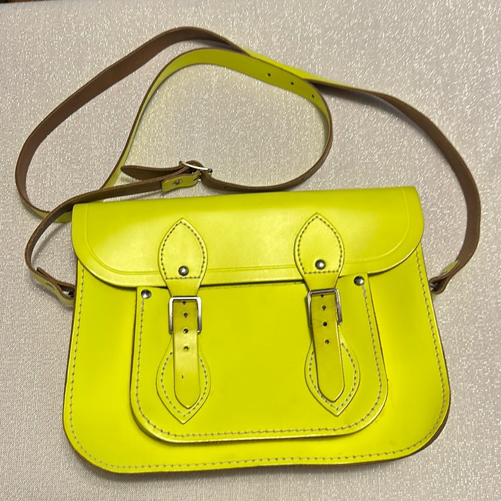 Authentic Cambridge Satchel Neon Bag - Gem